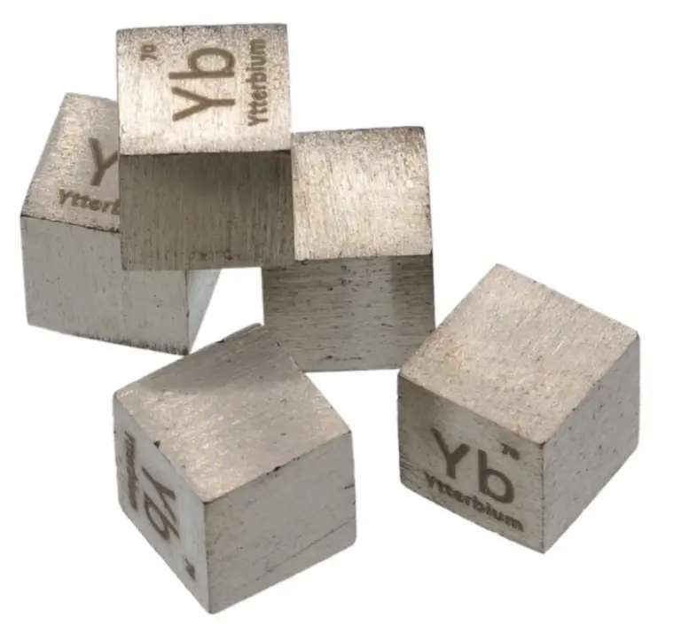 Ítrio e Itérbio - Comparação - Propriedades - Material Properties